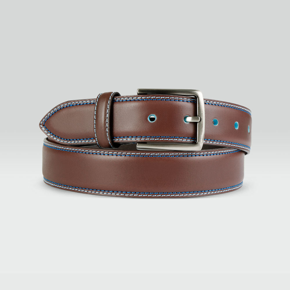 Cinturón de Piel Café Liso para Hombre - Ícaro – jarkingMx